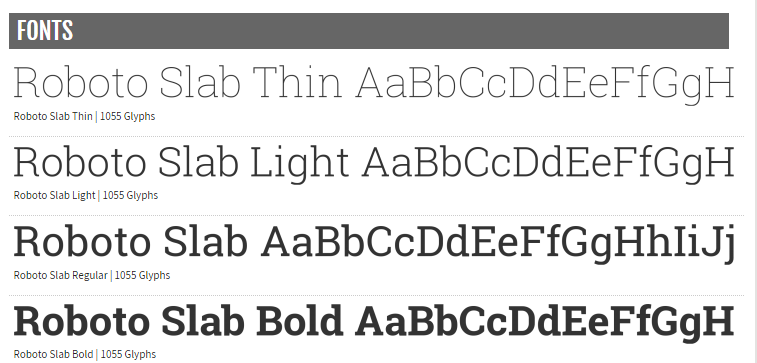 I’m reading my ebooks with the free Roboto Slab font. What are you using?